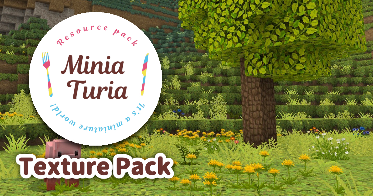 [Minecraft Bedrock (MCPE) Free Resource Pack] MiniaTuria Texture Pack ...